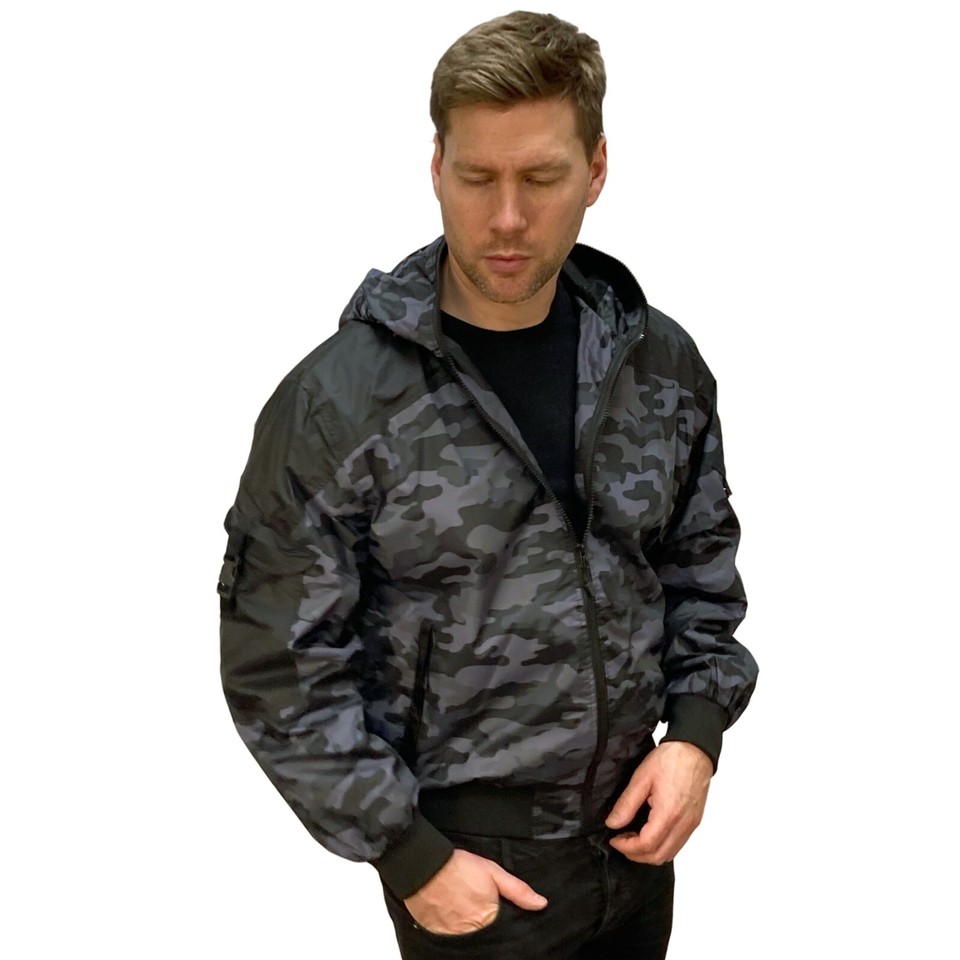 Mens Goggle Jacket Location Bomber Rain Coat EXO Windproof Waterproof ...