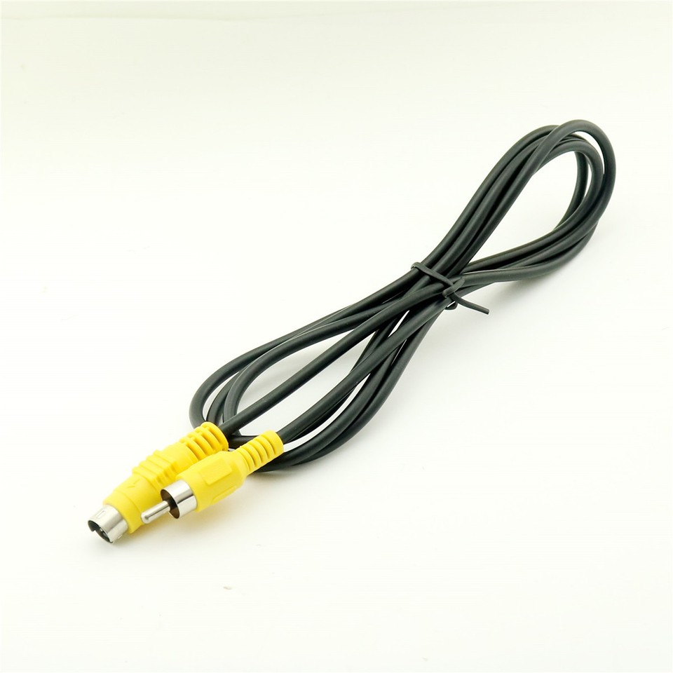 Mini DIN 4 Pin S-Video Male Plug To AV TV RCA Male Audio Video Adapter ...