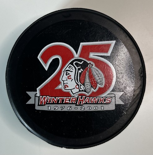 Portland Winter Hawks WHL Puck 1976-2001, Official Souvenir, 25th ...