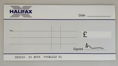BLANK LARGE PRESENTATION CHEQUE for Presentation - Fundraising (Single ...