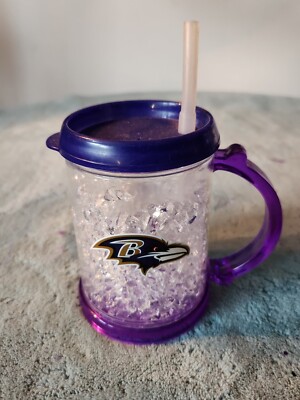 Baltimore Ravens NFL KIDS Crystal Freezer Mug / handle - (8oz) w/Straw ...