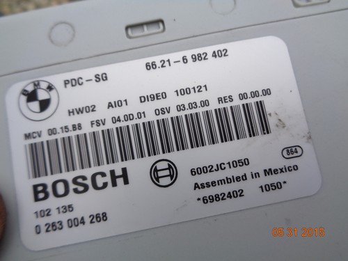 BMW E90 E92 E91 M3 335i 328i 320i 325i 330i 323i parking control module ...