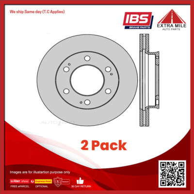 2x IBS Disc Brake Rotor Front For Ssangyong Rexton RX270,RX320 2.7L,3 ...