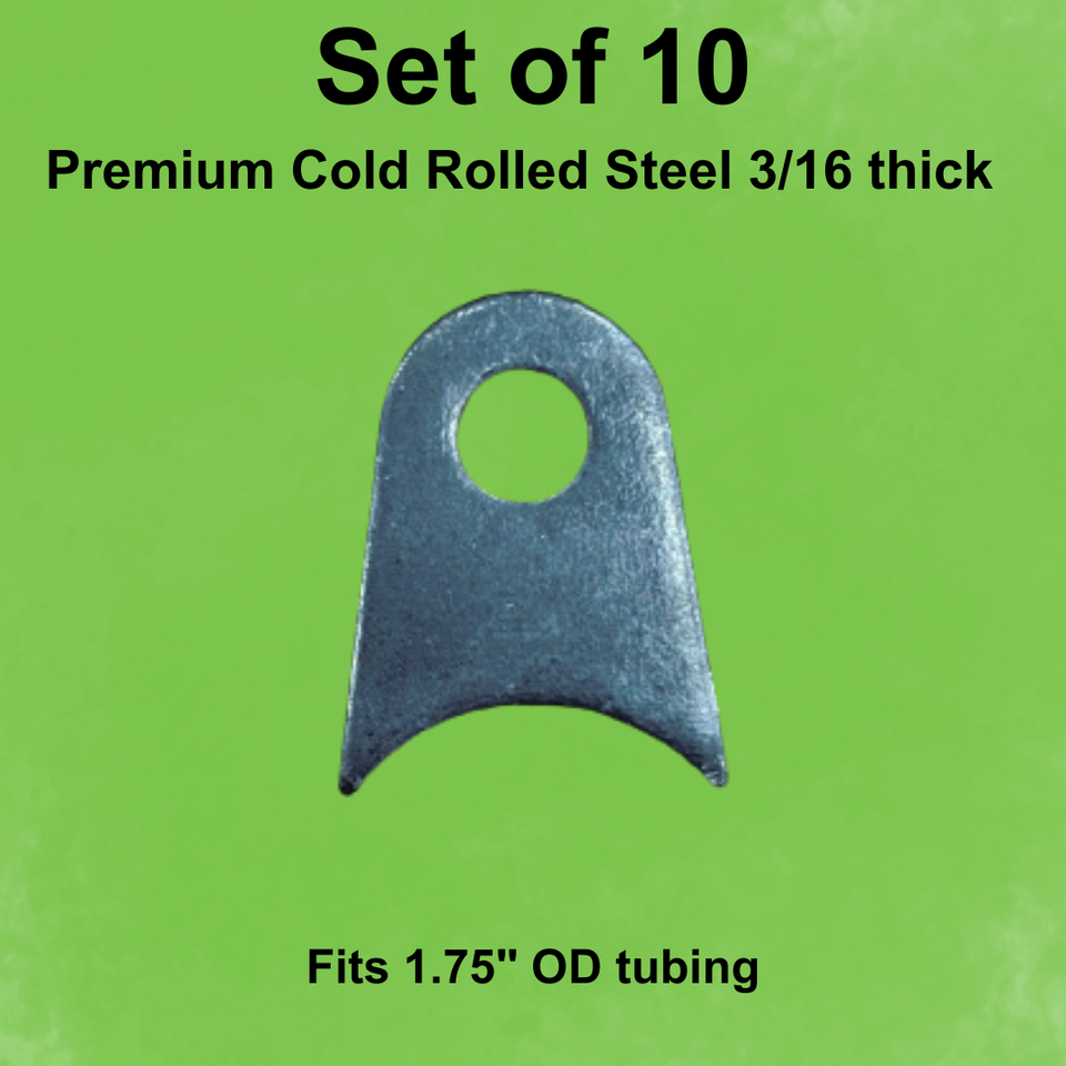 Weld on Tabs and mounts, -Pack of 50 Thick 3/16" Steel Tabs, Chassis ...