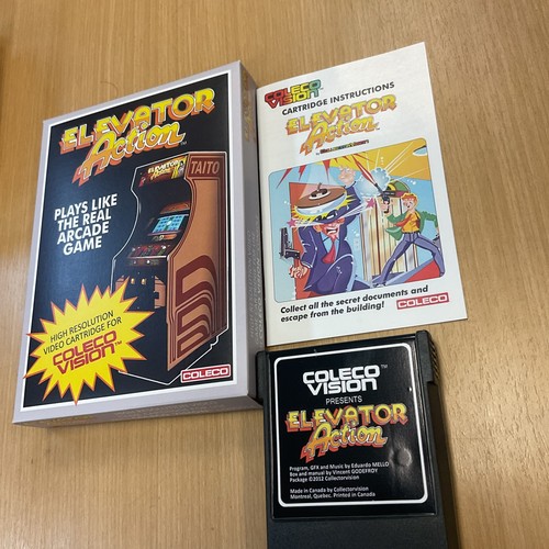 Colecovision Elevator Action with Box And Manual !!! | eBay