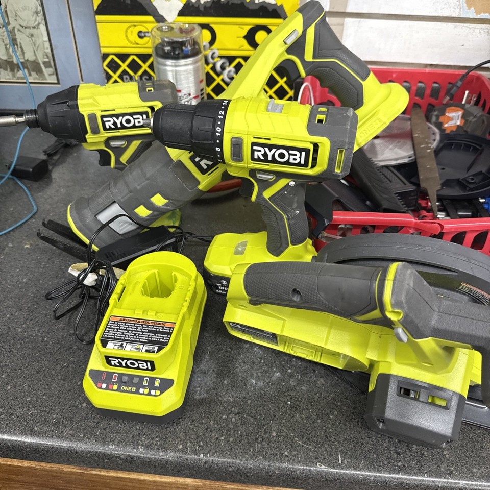 Ryobi PCL500B One+ 18V Circular Saw Drill Driver PCL235 PCL515 4 Tool ...