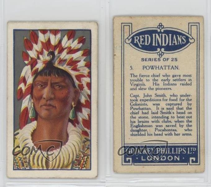 1927 Godfrey Phillips Red Indians Tobacco Powhattan #5 kk4 | eBay