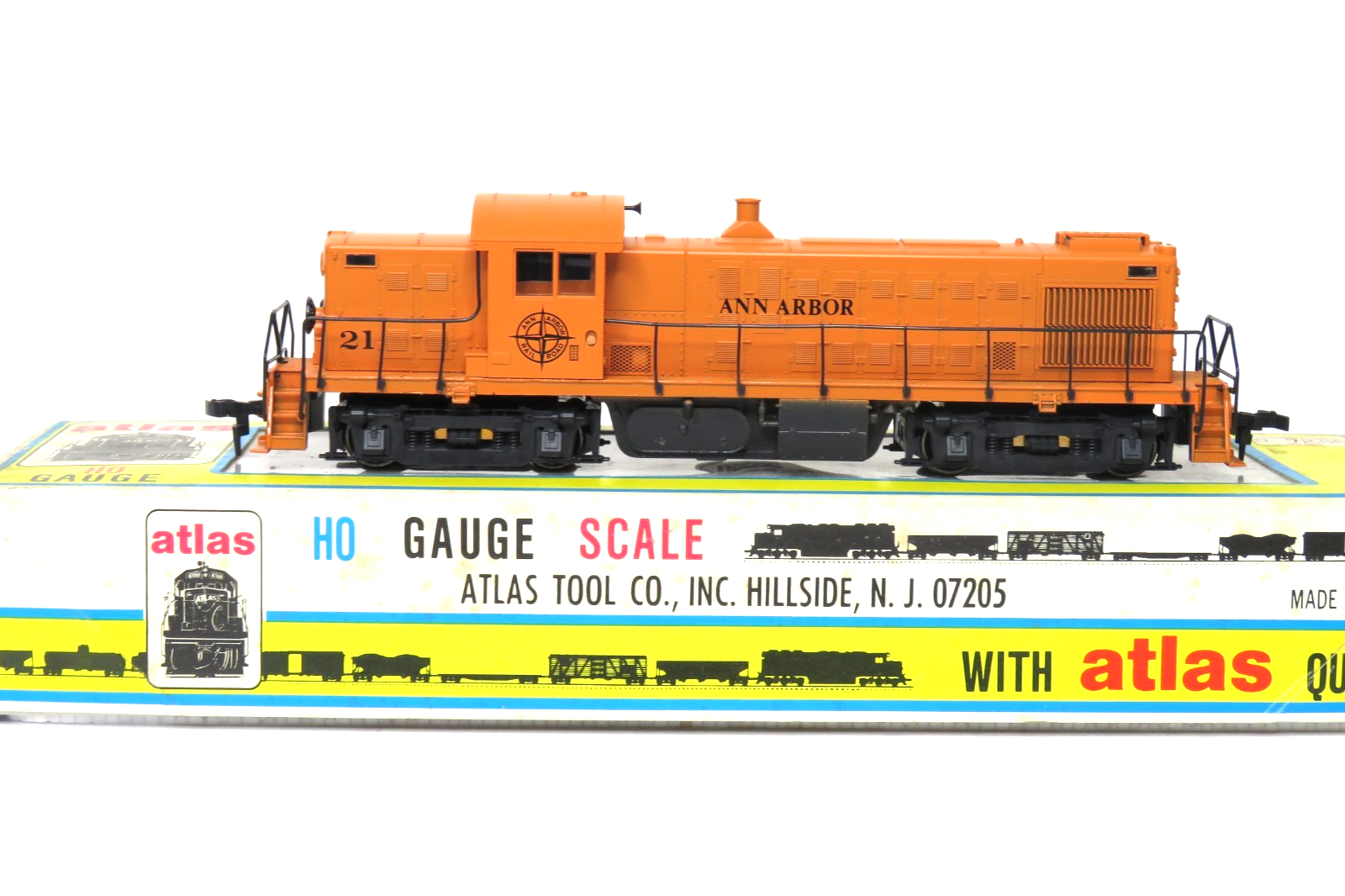 ATLAS KATO HO RS-1 DIESEL POWERED ORANGE ANN ARBOR # 21 BOXED L-1179 | eBay