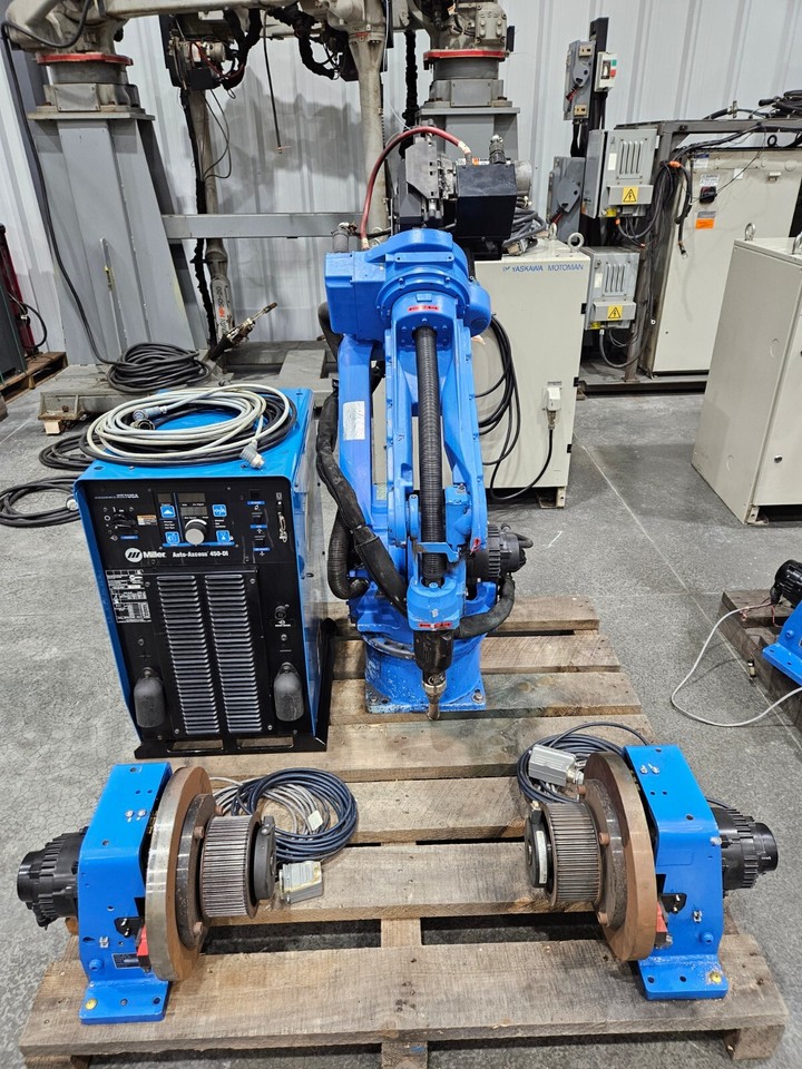 Yaskawa Motoman MA1400 Welding Robot W/ DX100, Miller Welder, and Dual ...