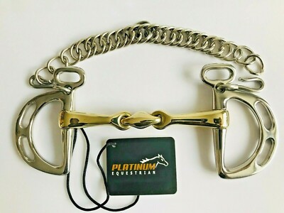 Kimblewick Kimberwick German Silver Horse Snaffle Bit Double Jointed ...