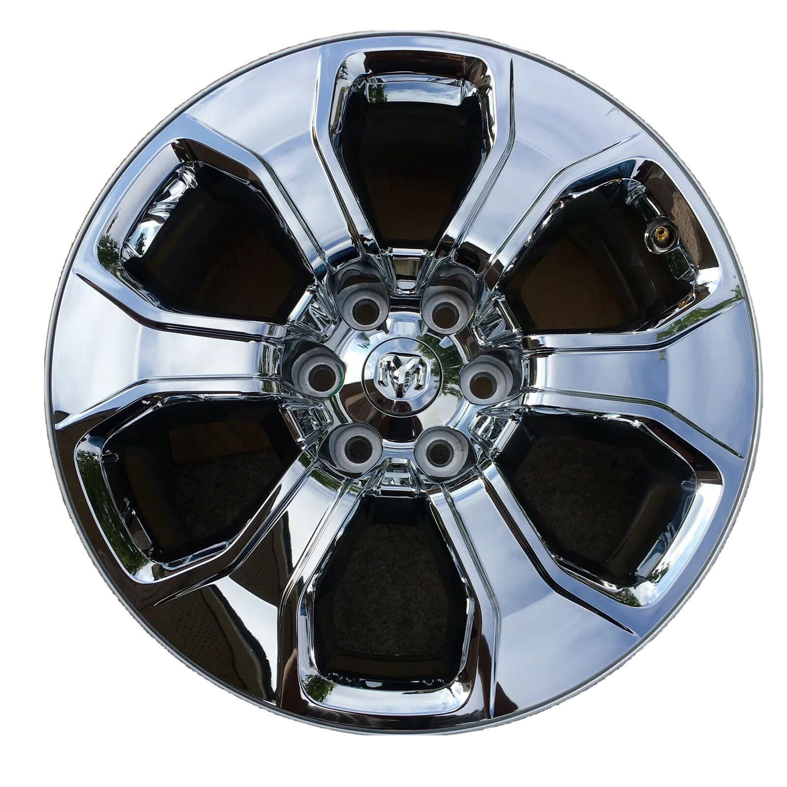 SET (4) CENTER CAPS DODGE RAM 1500 2019-2024 GENUINE OEM CHROME ...