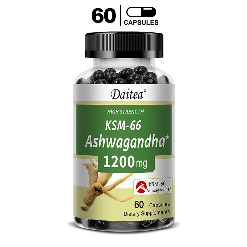 KSM-66 Ashwagandha 1200mg 60/120 Caps Energy, Anxiety Relief, Relaxation | eBay