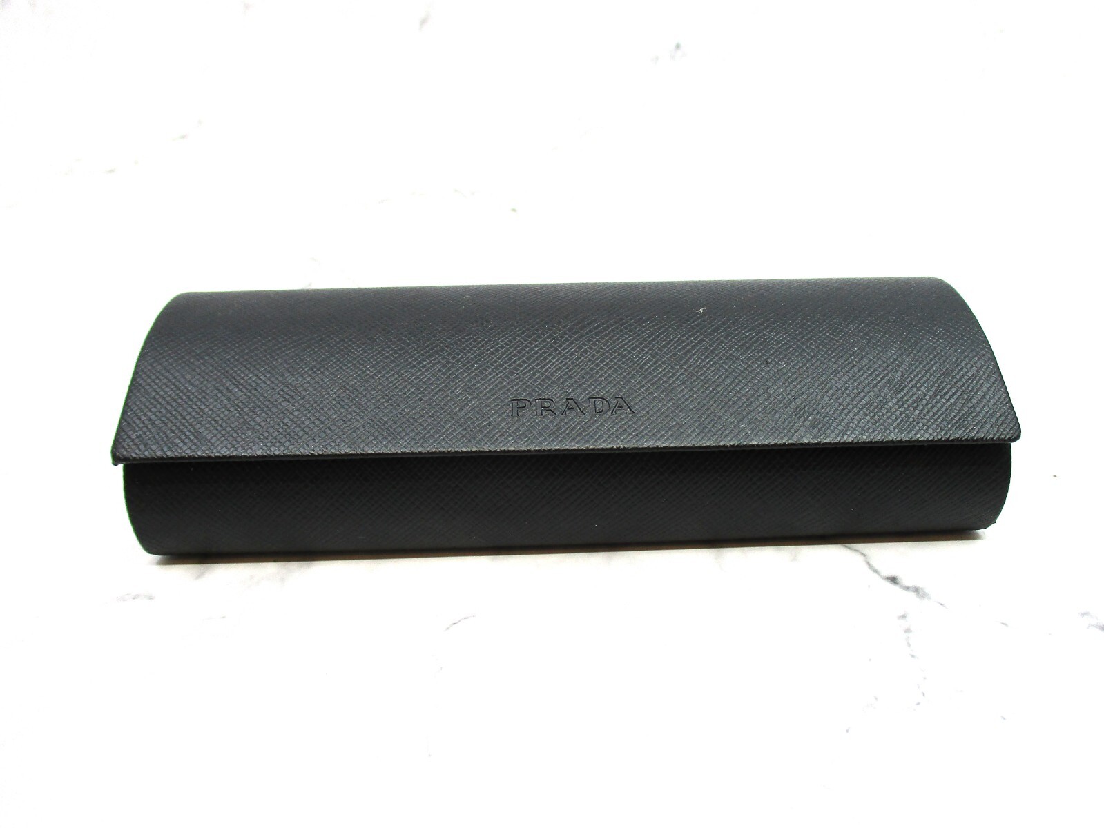 Prada Eyeglass Case Black Sunglass Case Hard Flip Back | eBay