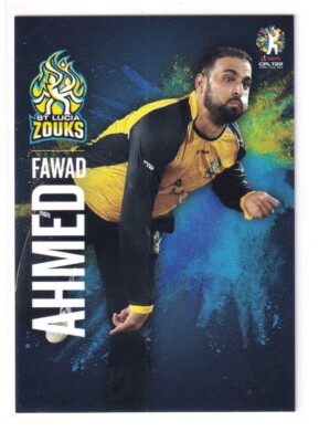 2019 Tap N Play CPL Cricket Card * FAWAD AHMED * AUSTRALIA * ST. LUCIA ...