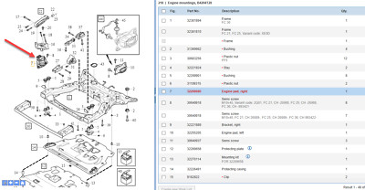 Genuine Volvo S60 XC60 XC90 V60 S90 Right Passenger Side Engine Mount ...