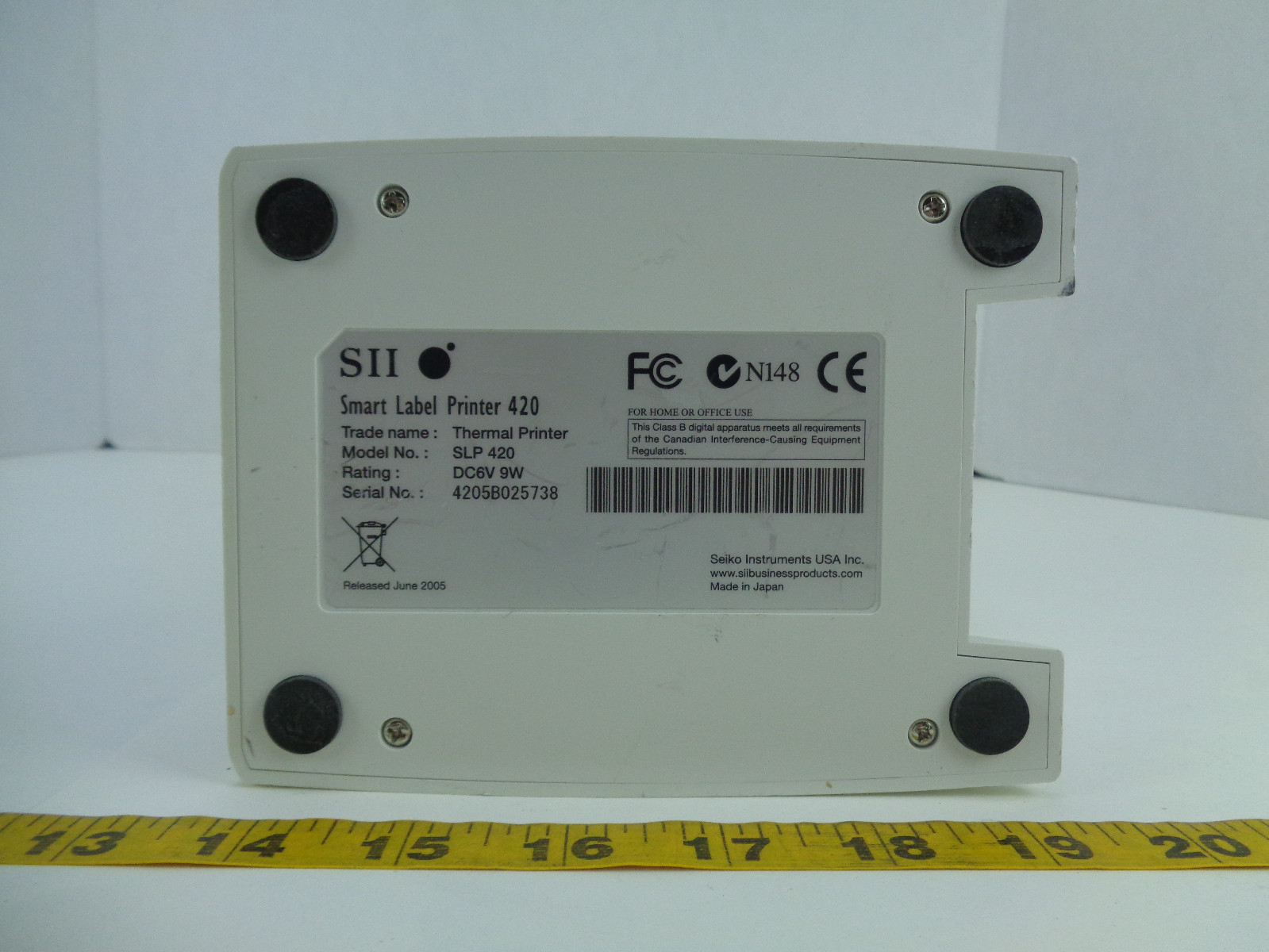 SII Smart Label Thermal Printer Model SLP 420 with Power cord T | eBay