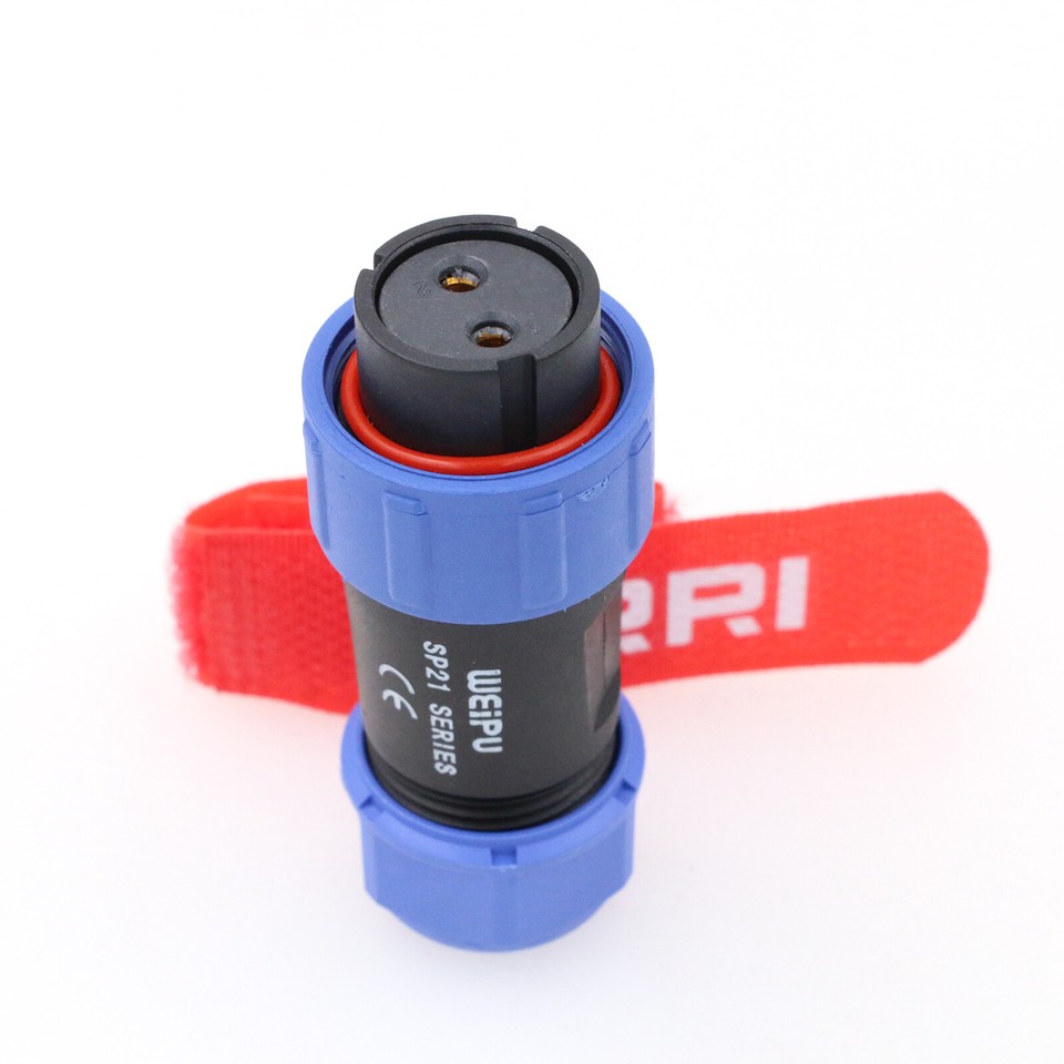 Weipu SP2110/P2 2-Pin Waterproof Aviation Circular Connector 12V DC 30A ...