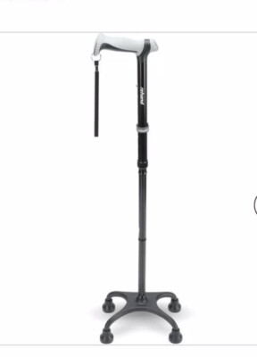 Rehand Quad Walking Cane Ergonomic Handle Extra Stability Right Left ...