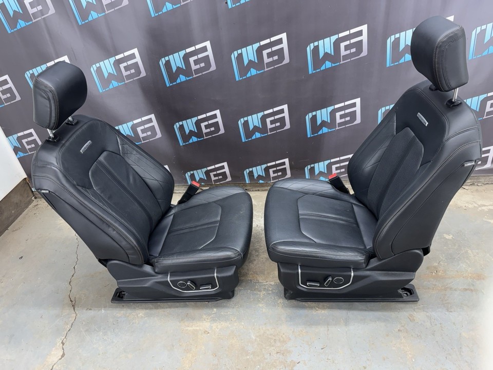 OEM 2018-2021 FORD EXPEDITION PLATINUM FRONT SEAT SEATS SET BLACK ...