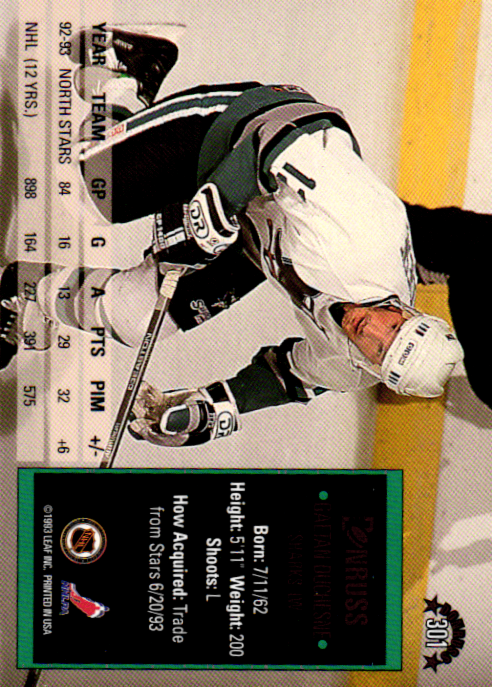 Arturs Irbe San Jose Sharks 1993 Leaf NHL Hockey Card #301 | eBay
