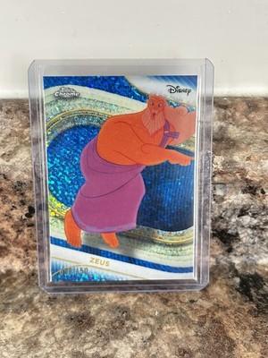 2025 Topps Chrome Disney Zeus Blue Sparkle Refractor /150 #90 | eBay