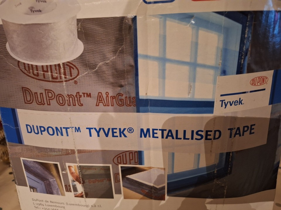 Dupont Tyvek Metallised Tape 1nr roll 75mm x 25m | eBay UK