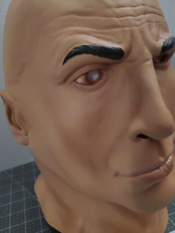 WWE Pro Wrestling The Rock Latex Halloween Mask Dwayne Johnson Black ...