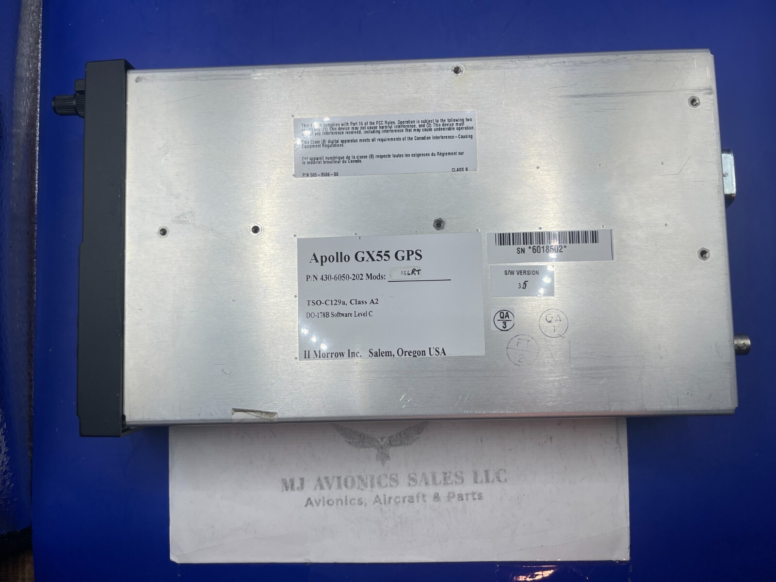 APOLLO GX55 GPS P/N 430-6050-202 COME WITH FAA FORM 8130-3 | eBay