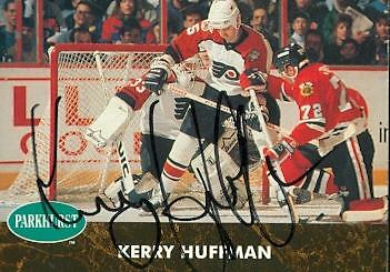 Kerry Huffman autographed Hockey Card (Philadelphia Flyers) 1992 ...