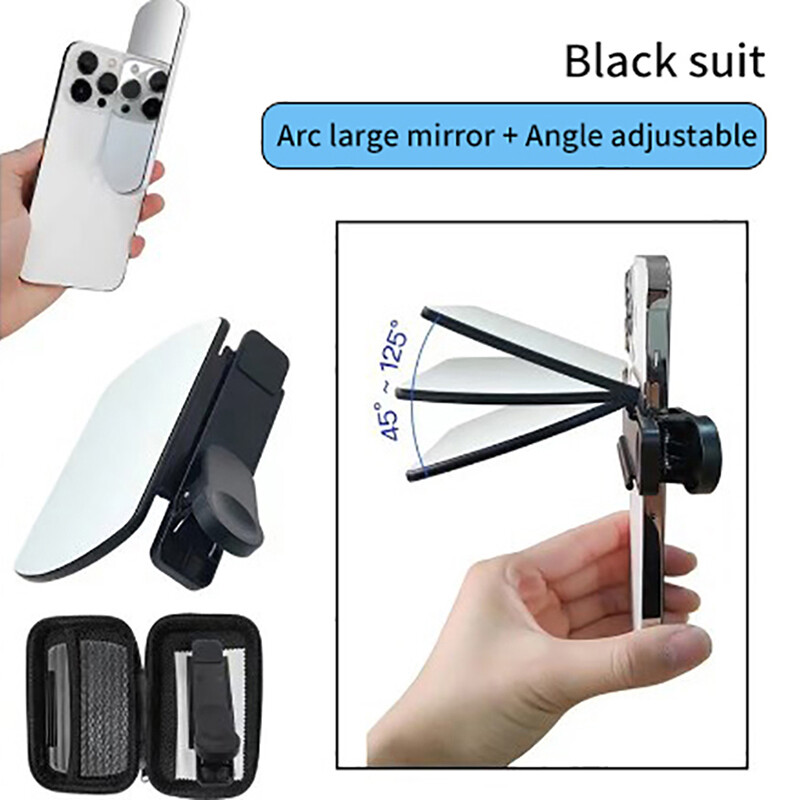 Smartphone Camera Mirror Reflection Clip Kit With Angle Adjustment ...