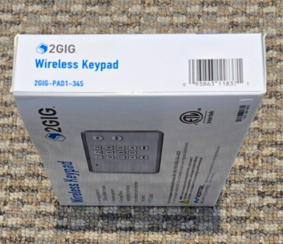 Nortek Nice Brand 2GIG Wireless Keypad Model 2GIG-PAD1-345 New In Box ...