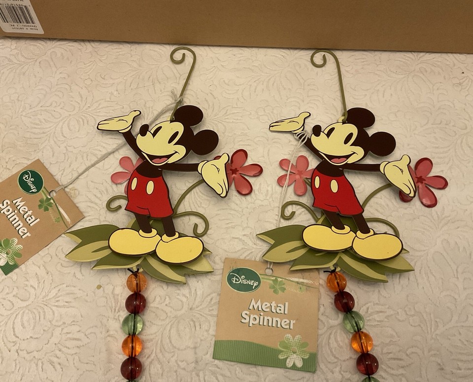 Disney Mickey Metal Spinner Set Of 2 | eBay
