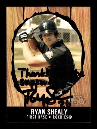 2003 Bowman Heritage - Ryan Shealy - On Card Autograph | eBay