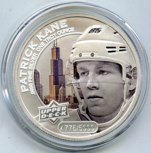 2017 Patrick Kane 999 Silver 1 oz $5 Coin Upper Deck - Cook Islands ...