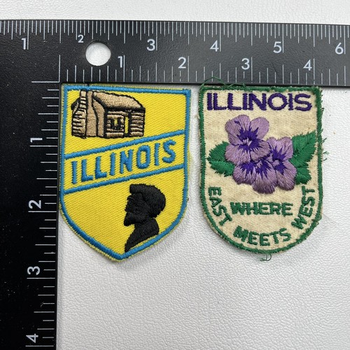 Vtg 2 Patches STATE OF ILLINOIS Patch Lot Of 2 19RH | eBay