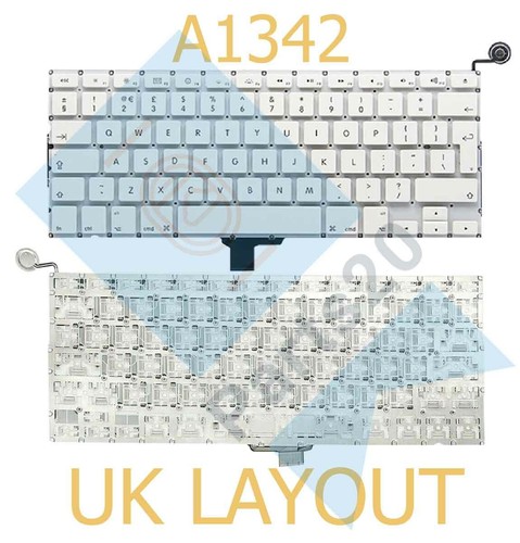 For Apple Macbook A1342 13" 2009 2010 Keyboard UK Layout With Power ...