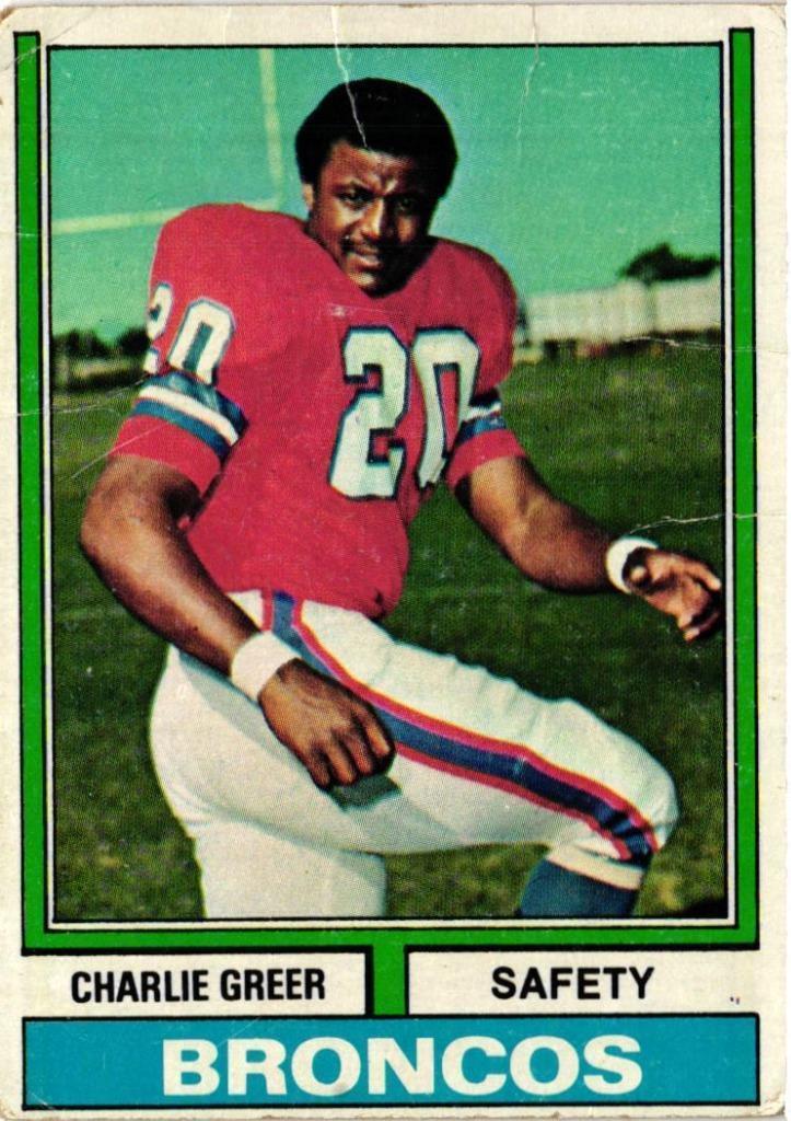 CHARLIE GREER 1974 Topps Football #217 BUY ANY 2 ITEMS FOR 50% OFF ...