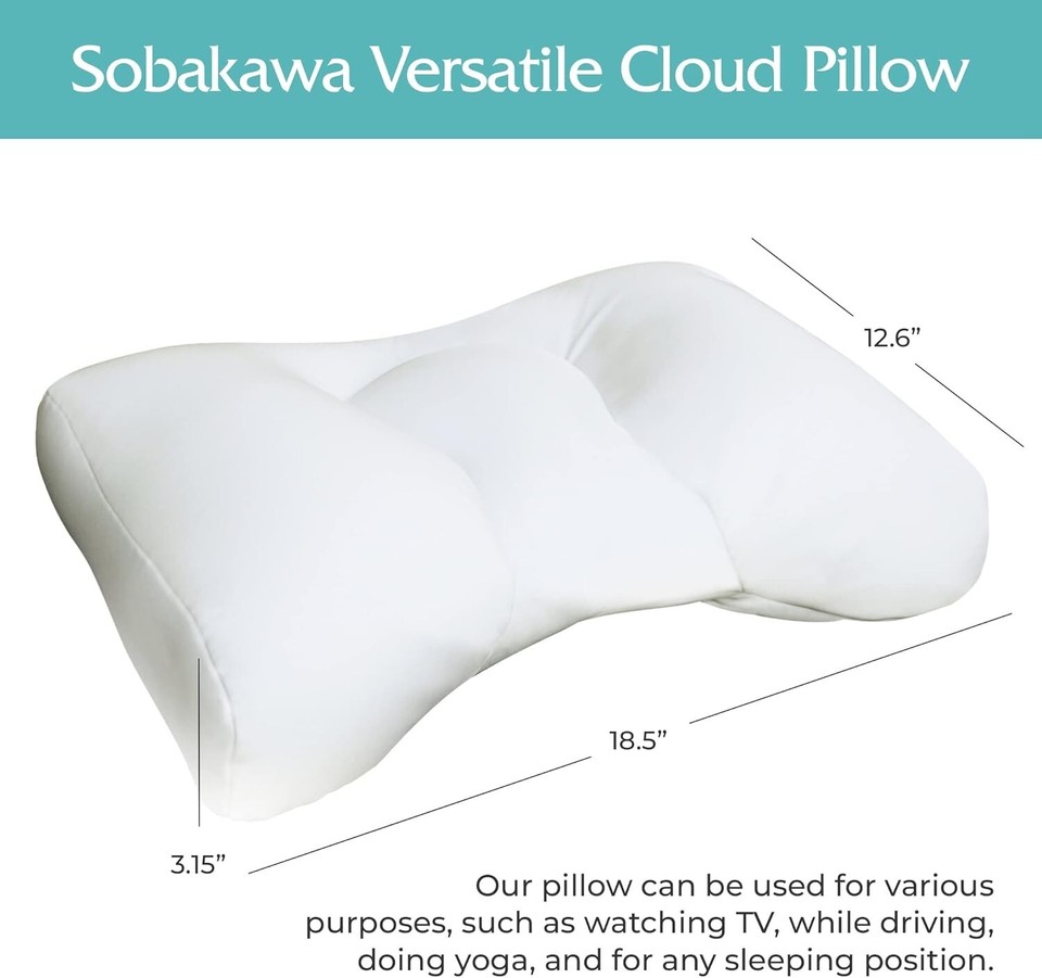 Cloud Pillow with Microbead Fill- Microbead Pillow- Contoured-Shaped ...