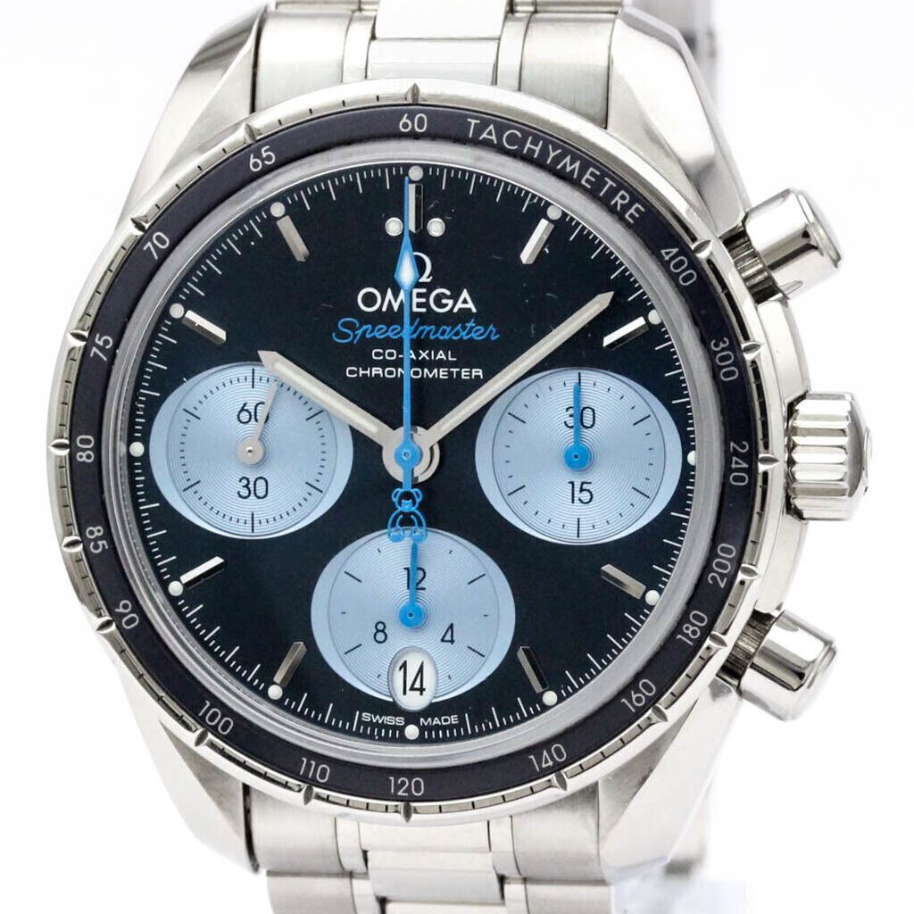 OMEGA Speedmaster Light Blue Men's Watch - 324.30.38.50.03.002 for sale ...