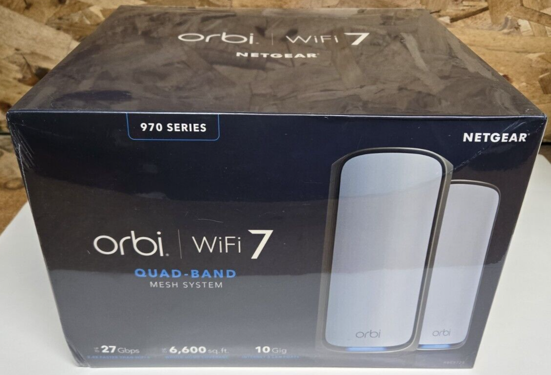 NETGEAR Orbi 970 Series Quad-Band WiFi 7 Mesh System - White for sale ...