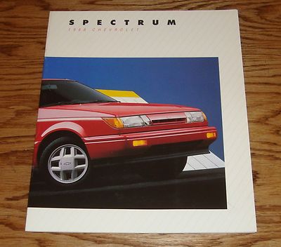 Original 1988 Chevrolet Spectrum Sales Brochure 88 Chevy 8/87 | eBay