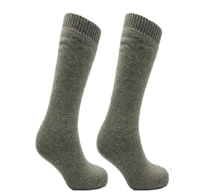 Ladies Extra Thick Wool Insulated Thermal Long Marl Wellington Boot ...