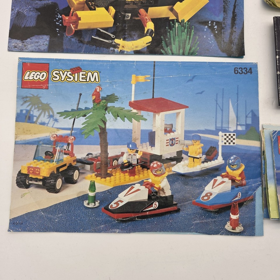 Vtg Lego instruction Booklet manual lot of 15 Lego system Technic 6334 ...