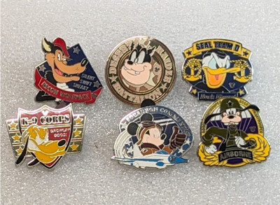 Disney Hidden Mickey Armed Forces Pin Set Air Force Seal Airborne ...