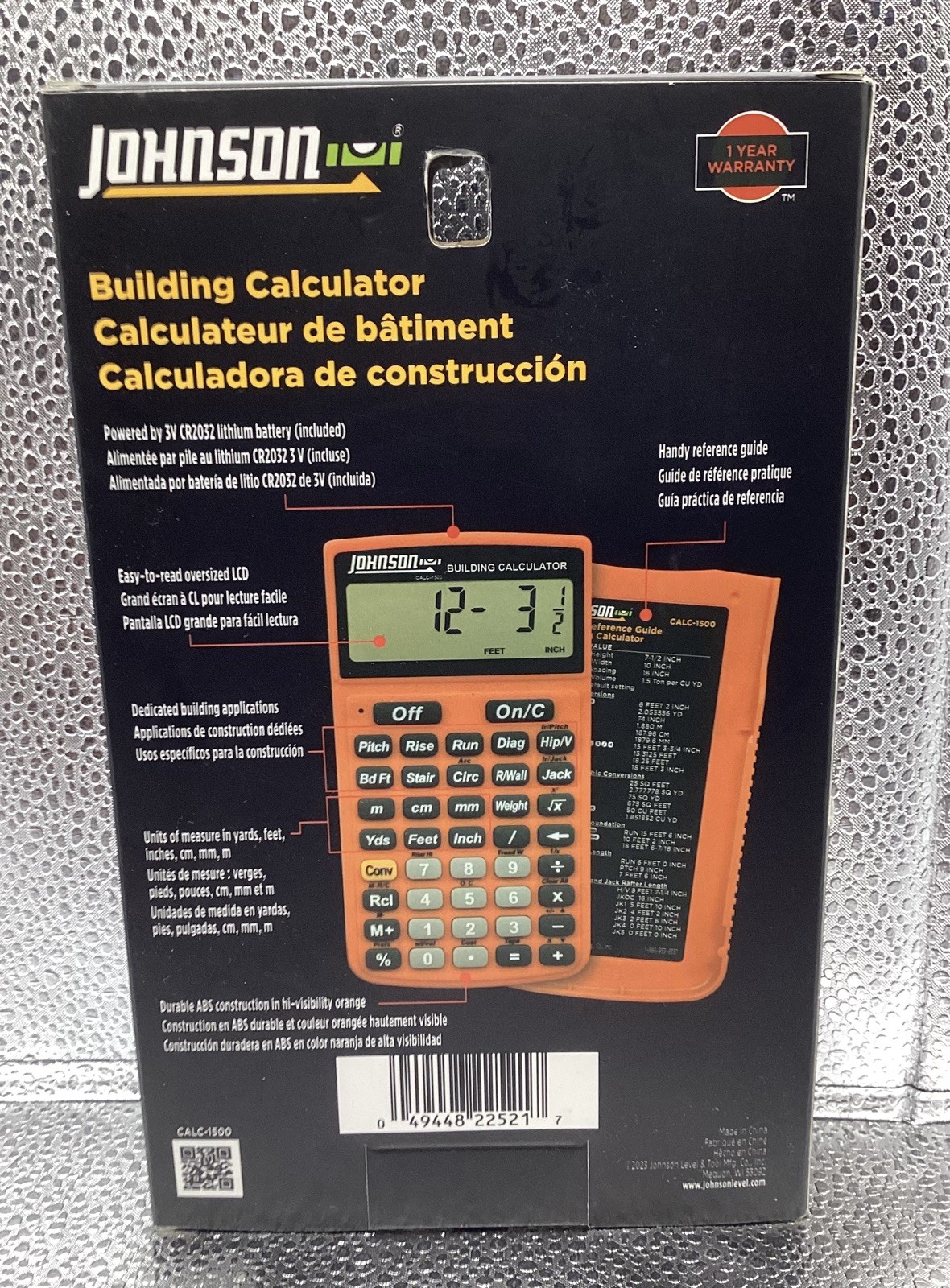 Johnson Building Calculator Calc-1500 for sale online | eBay