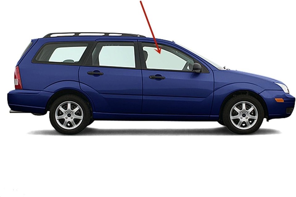 Fits 2000-2007 Ford Focus 4 Door Passenger Side Right Front Door Window ...