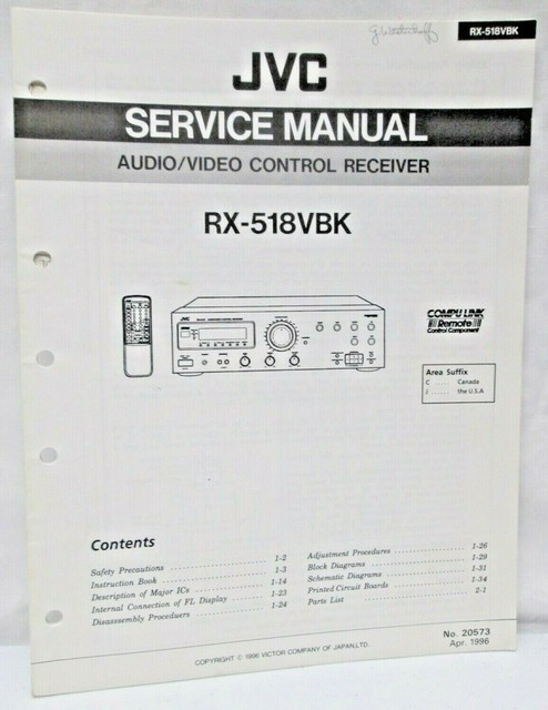 JVC Rx-518vbk 5ch / 70 Watts per Channel Home Theater Surround Receiver ...