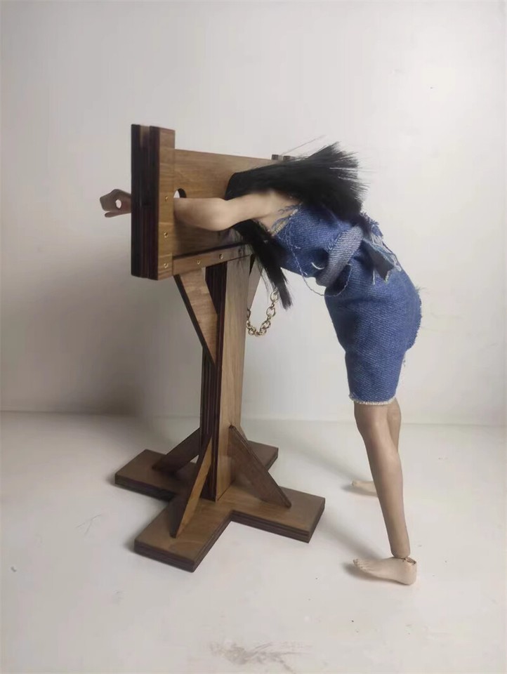 1/6 Wood Guillotine Scene Props Accessories For Action Figure Miniature ...