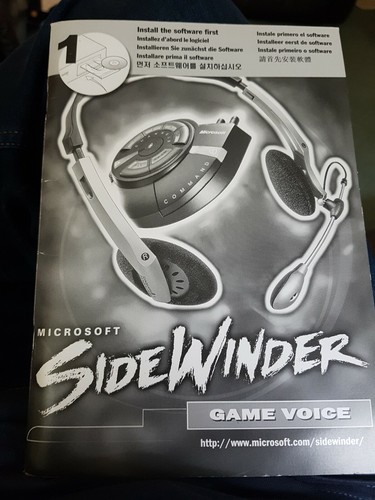 Microsoft SideWinder Game Voice Command USB Control Pad USER MANUAL ...