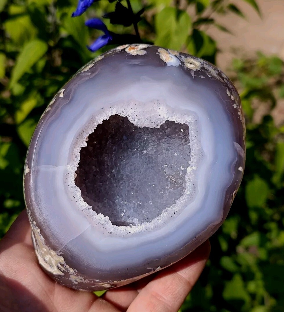 URUGUAY AGATE GEODE, NATURAL FULL POLISH AGATE GEODE 1LB 12.5OZ | eBay